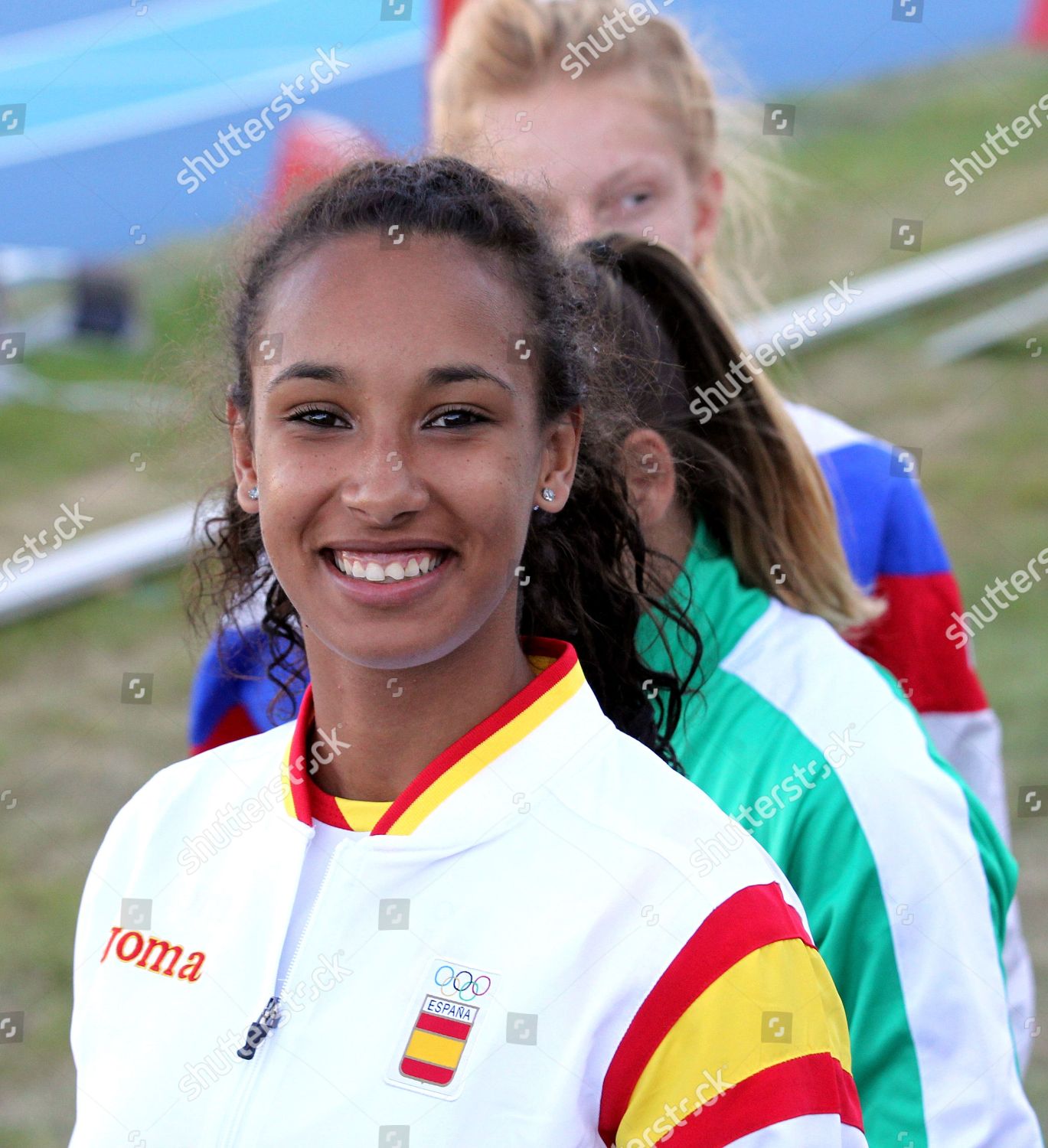 Spanish Athlete Maria Vicente Smiles After Editorial Stock Photo ...