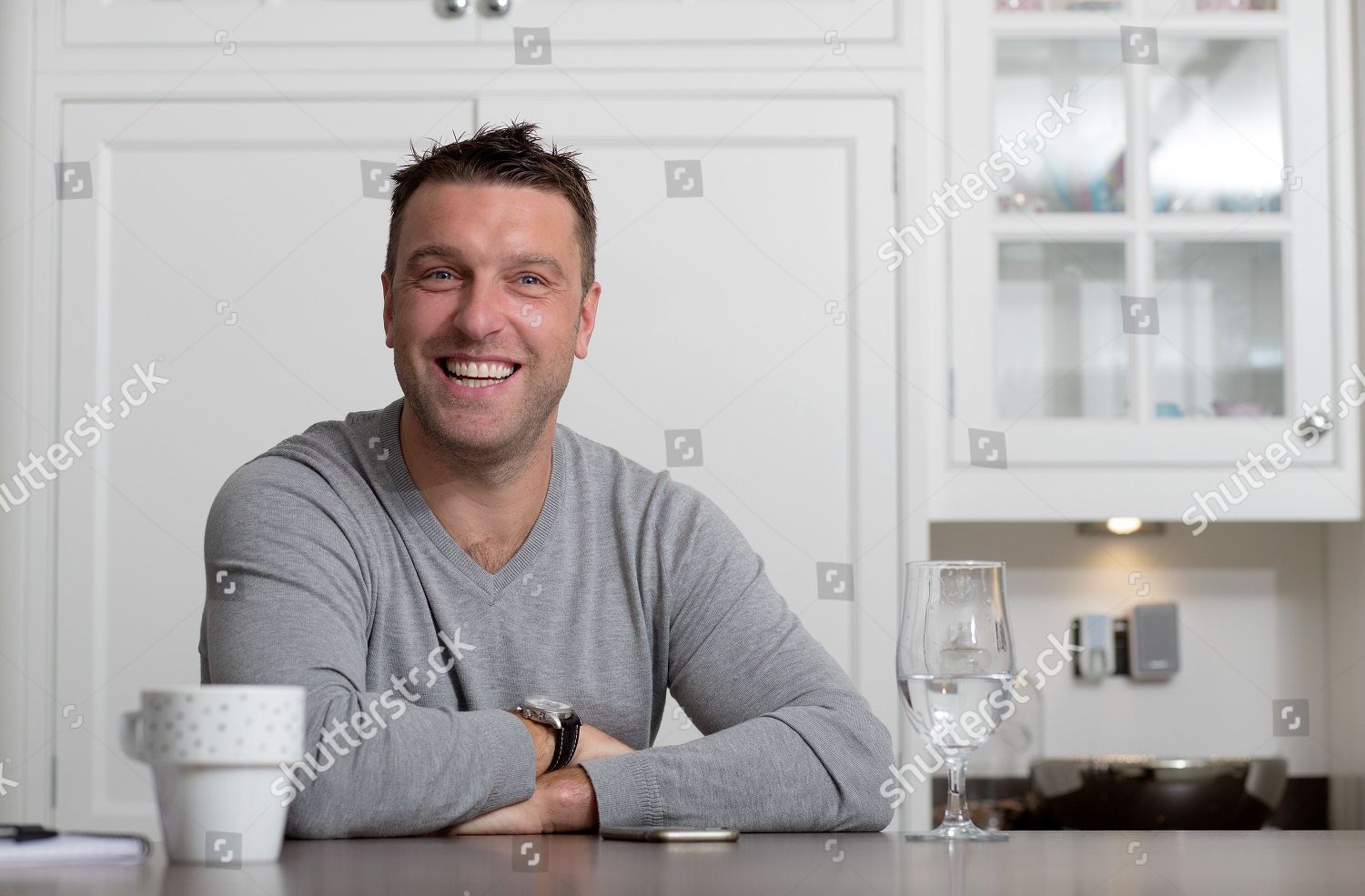 Rickie Lambert Footballer Rickie Lambert Interview Editorial Stock ...