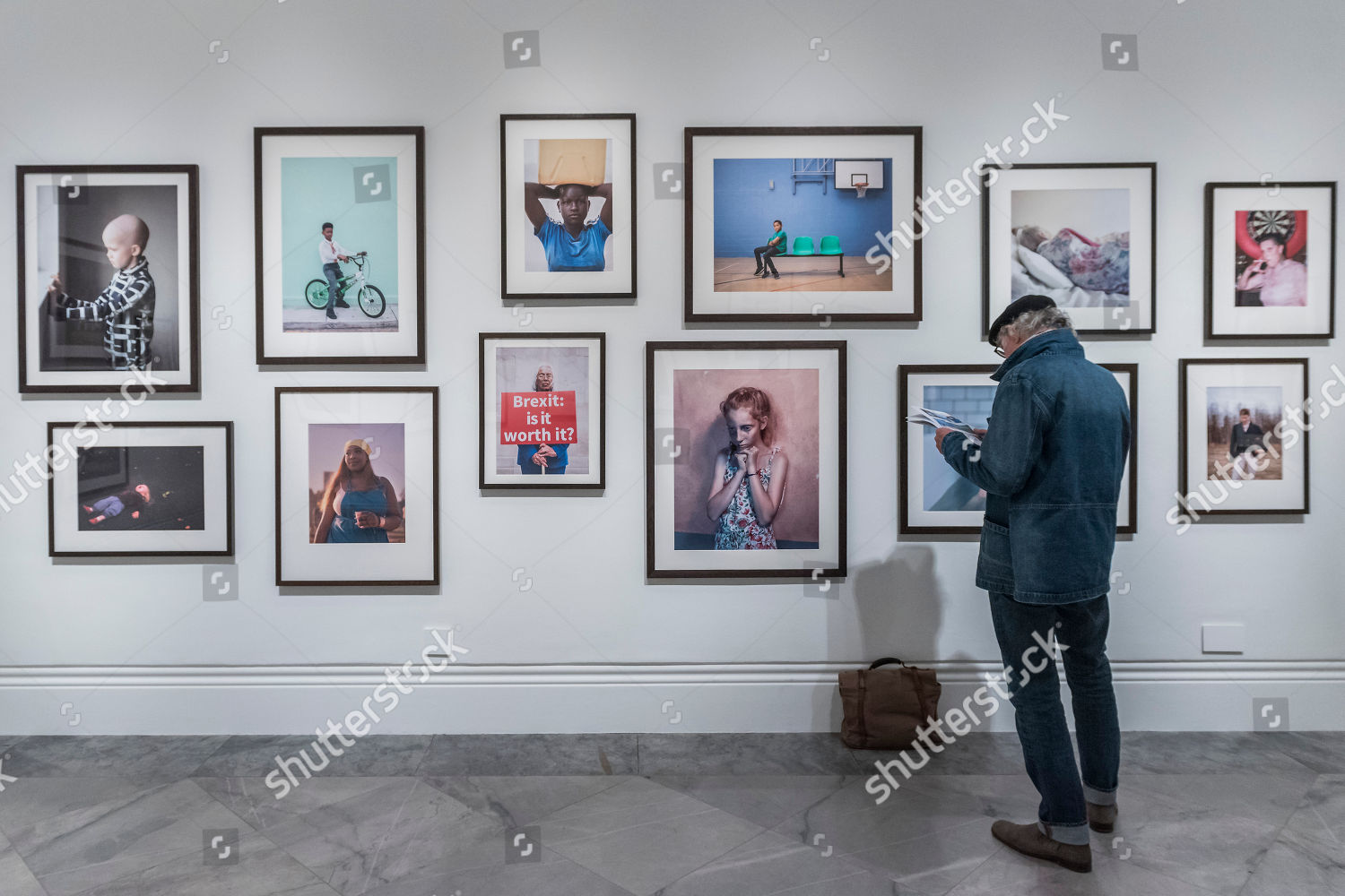 Shortlisted Portraits On Display National Portrait Editorial Stock ...