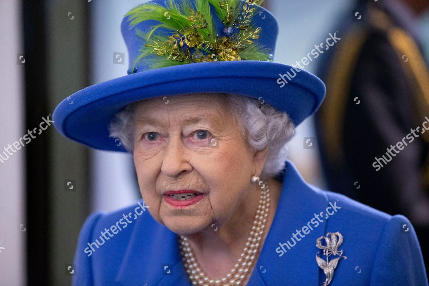 Queen Elizabeth Ii Unveiled New Stainedglass Editorial Stock Photo ...
