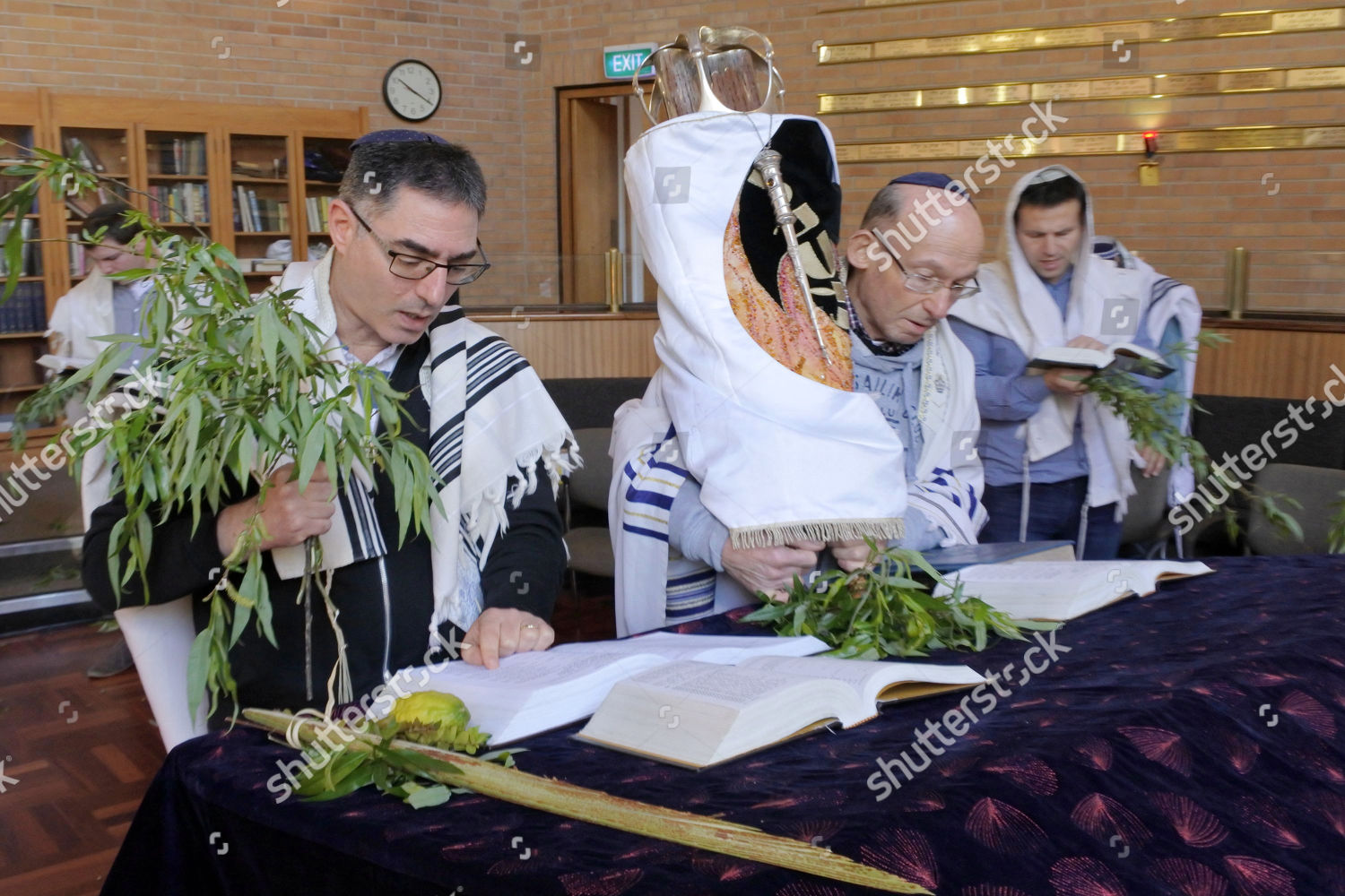 Jewish Men Praying Synagogue On Seventh Editorial Stock Photo - Stock ...
