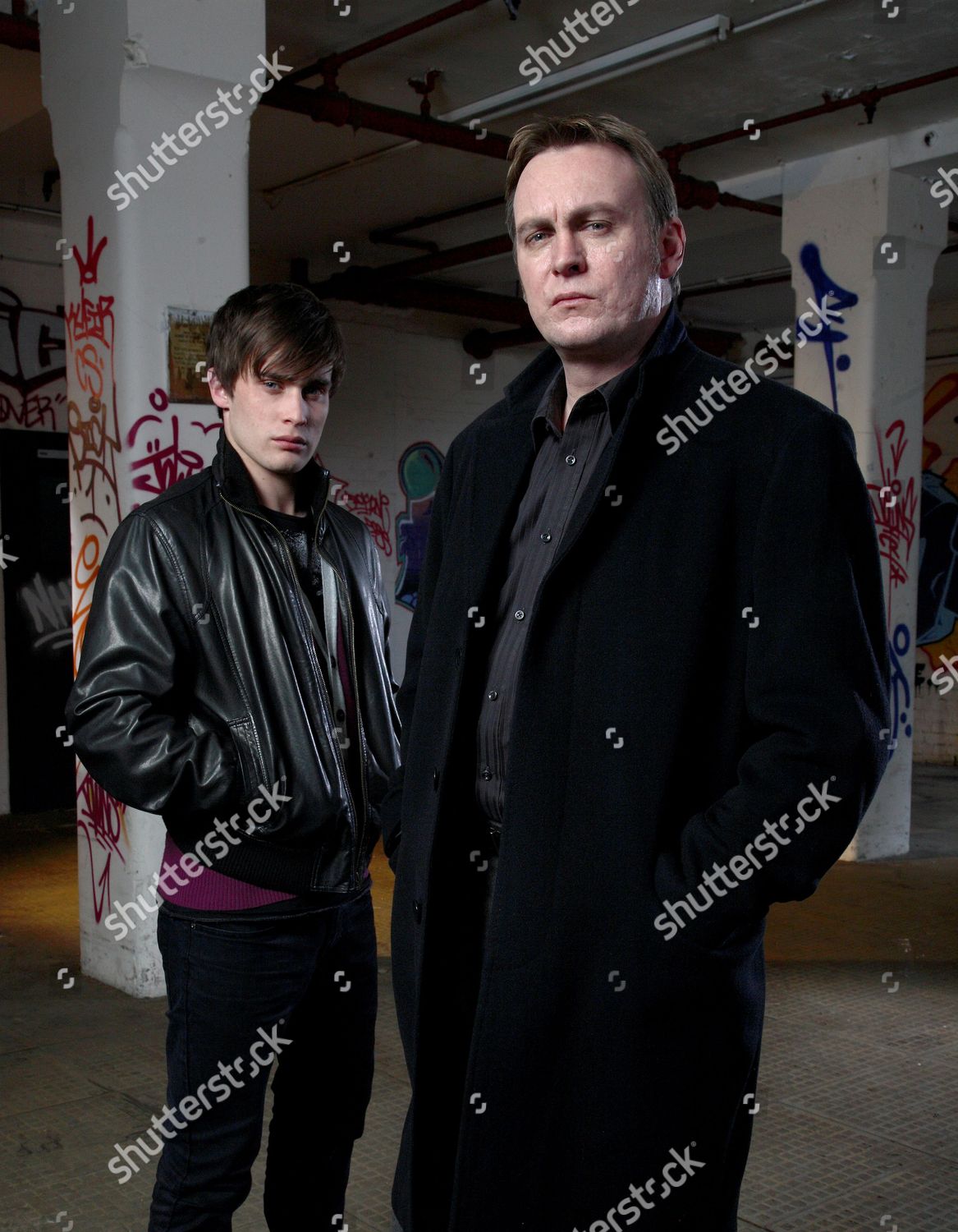 Demons Tv Christian Cooke Philip Glenister Editorial Stock Photo ...