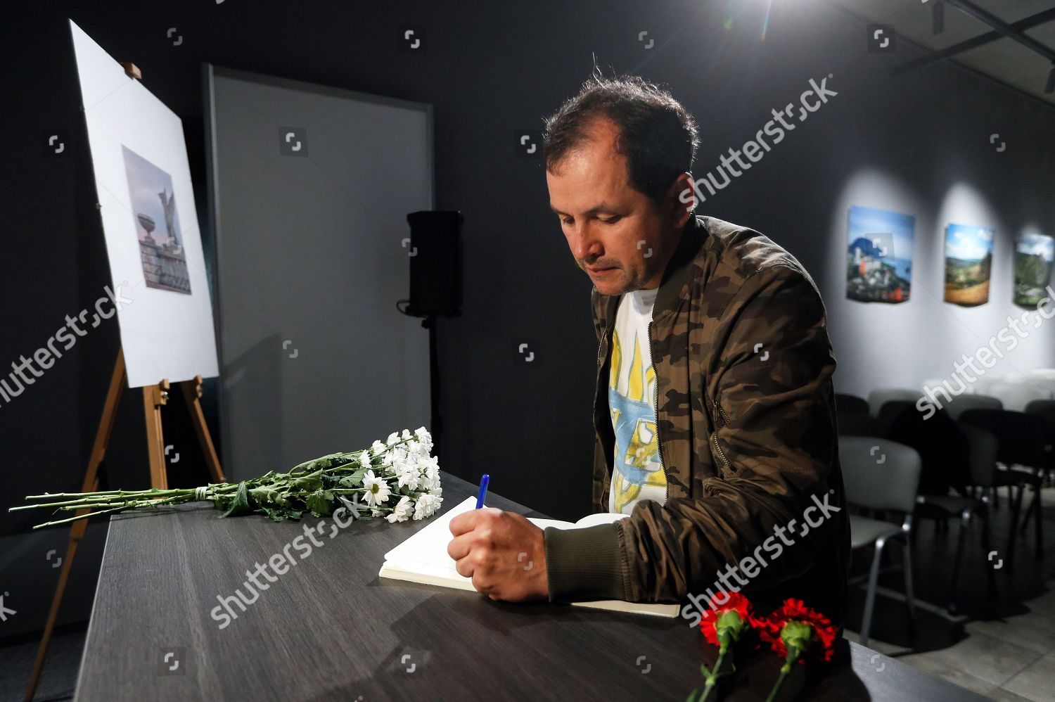 Ukrainian Signs Condolence Book Sign Mourning Editorial Stock Photo ...