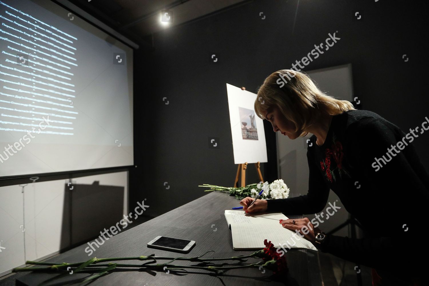 Ukrainian Signs Condolence Book Sign Mourning Editorial Stock Photo ...