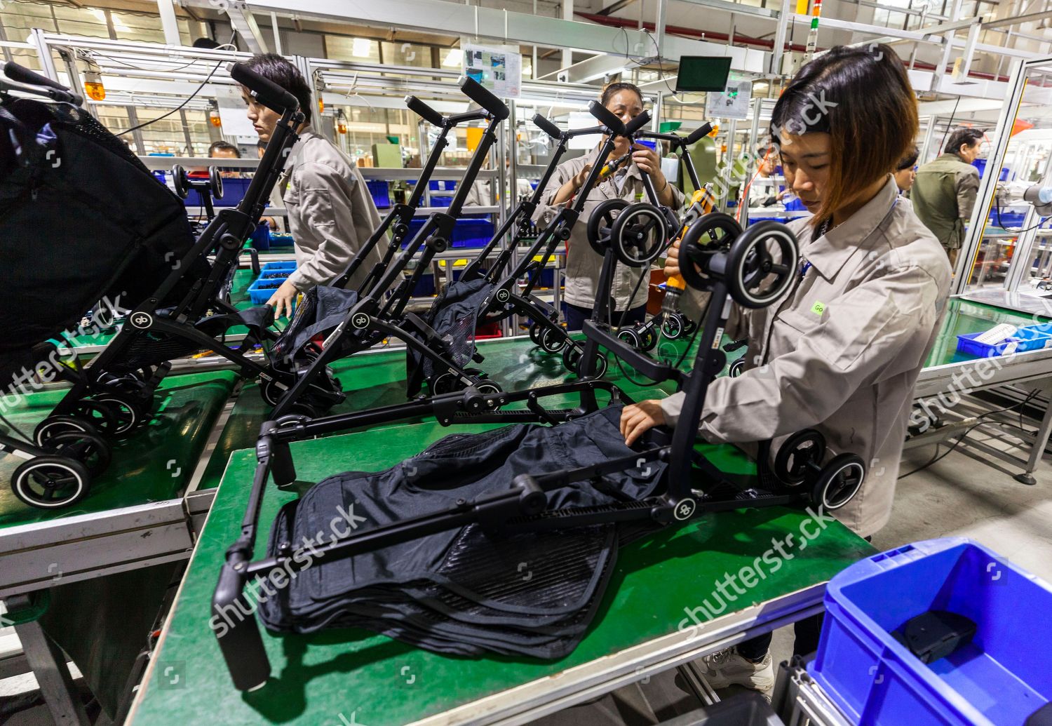 Workers Assemble Strollers Good Baby Factory Editorial Stock Photo ...