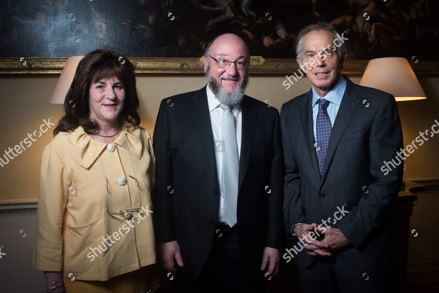 Tony Blair Chief Rabbi Ephraim Mirvis Editorial Stock Photo - Stock ...