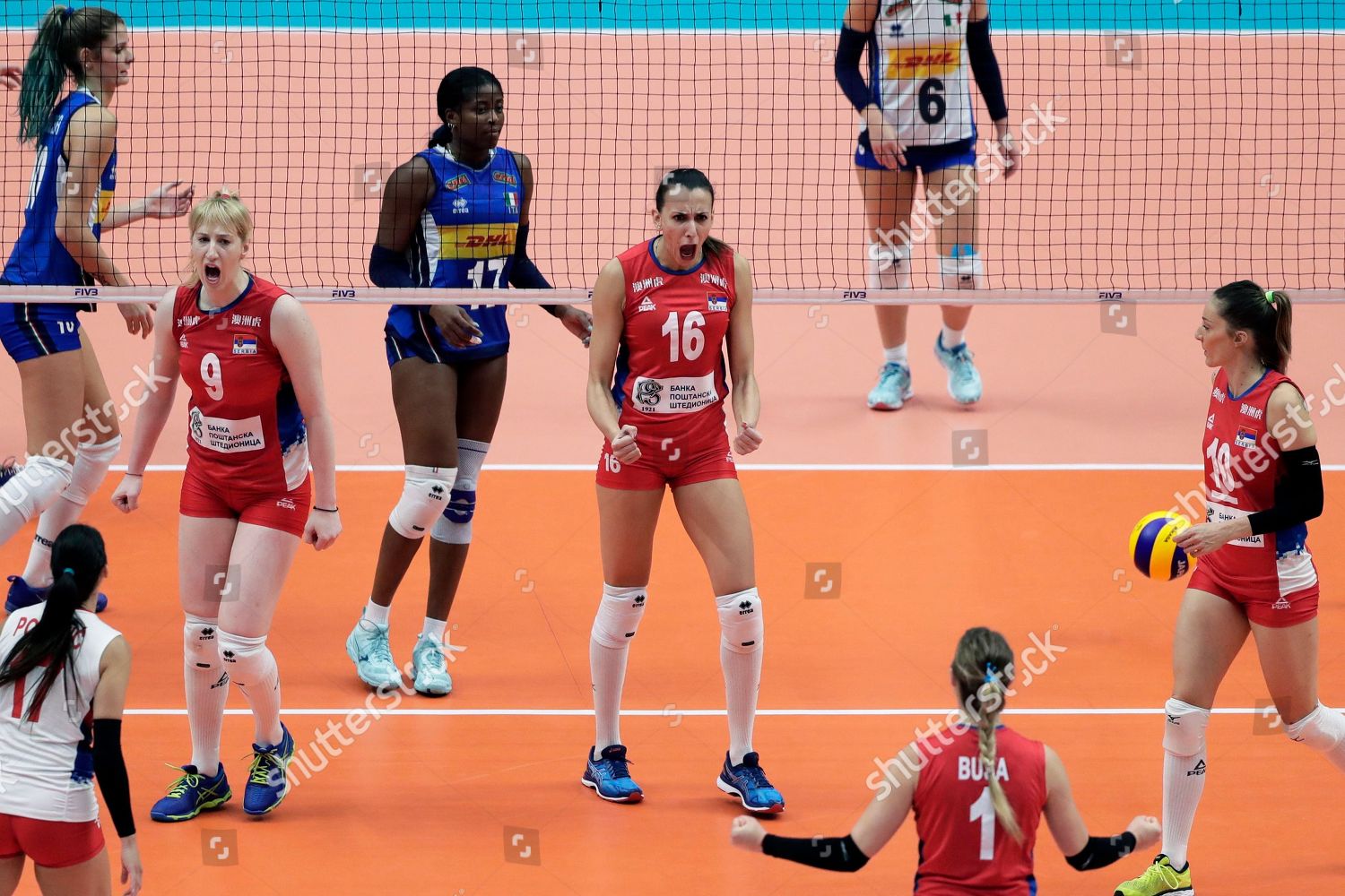 Milena Rasic C Serbia Teammates Celebrate Editorial Stock Photo - Stock ...