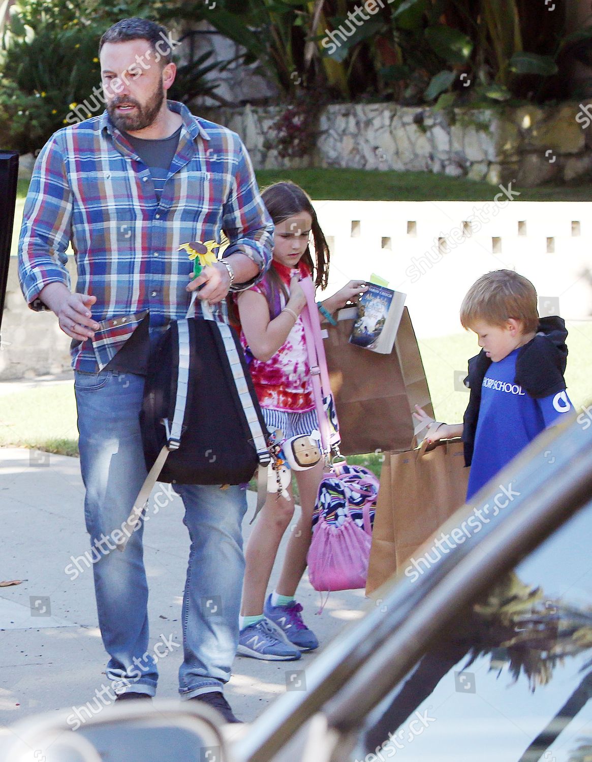 Ben Affleck Samuel Affleck Seraphina Affleck Editorial Stock Photo ...