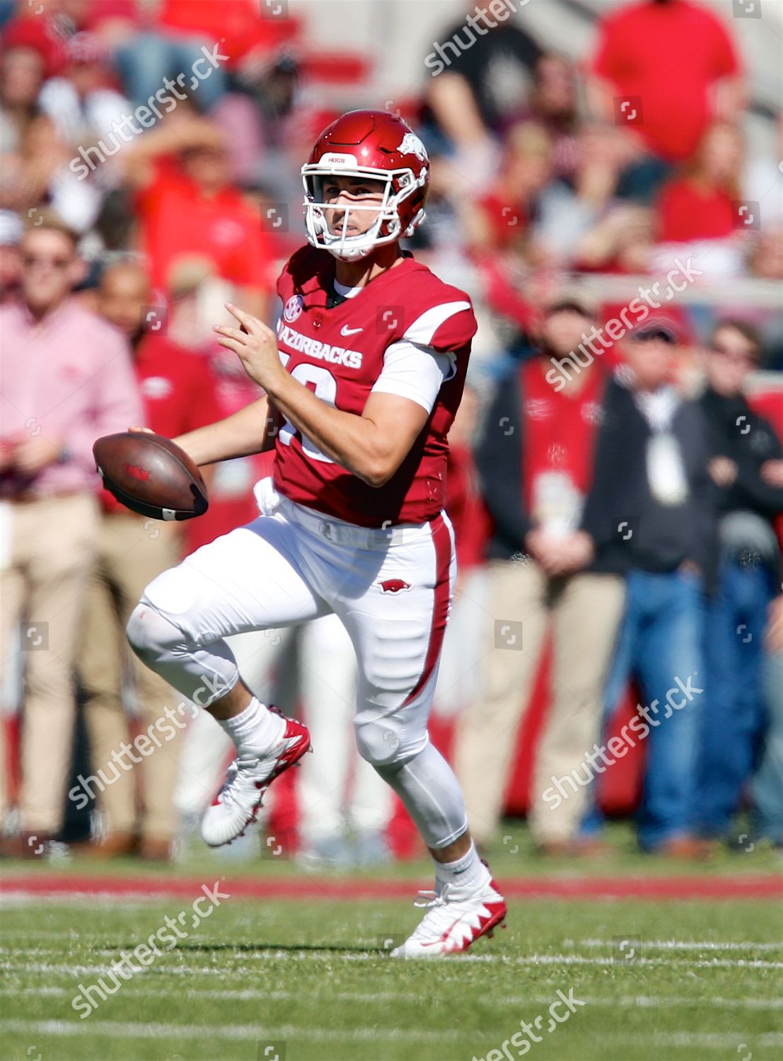 Razorback Qb Connor Noland 13 Scrambles Editorial Stock Photo - Stock ...