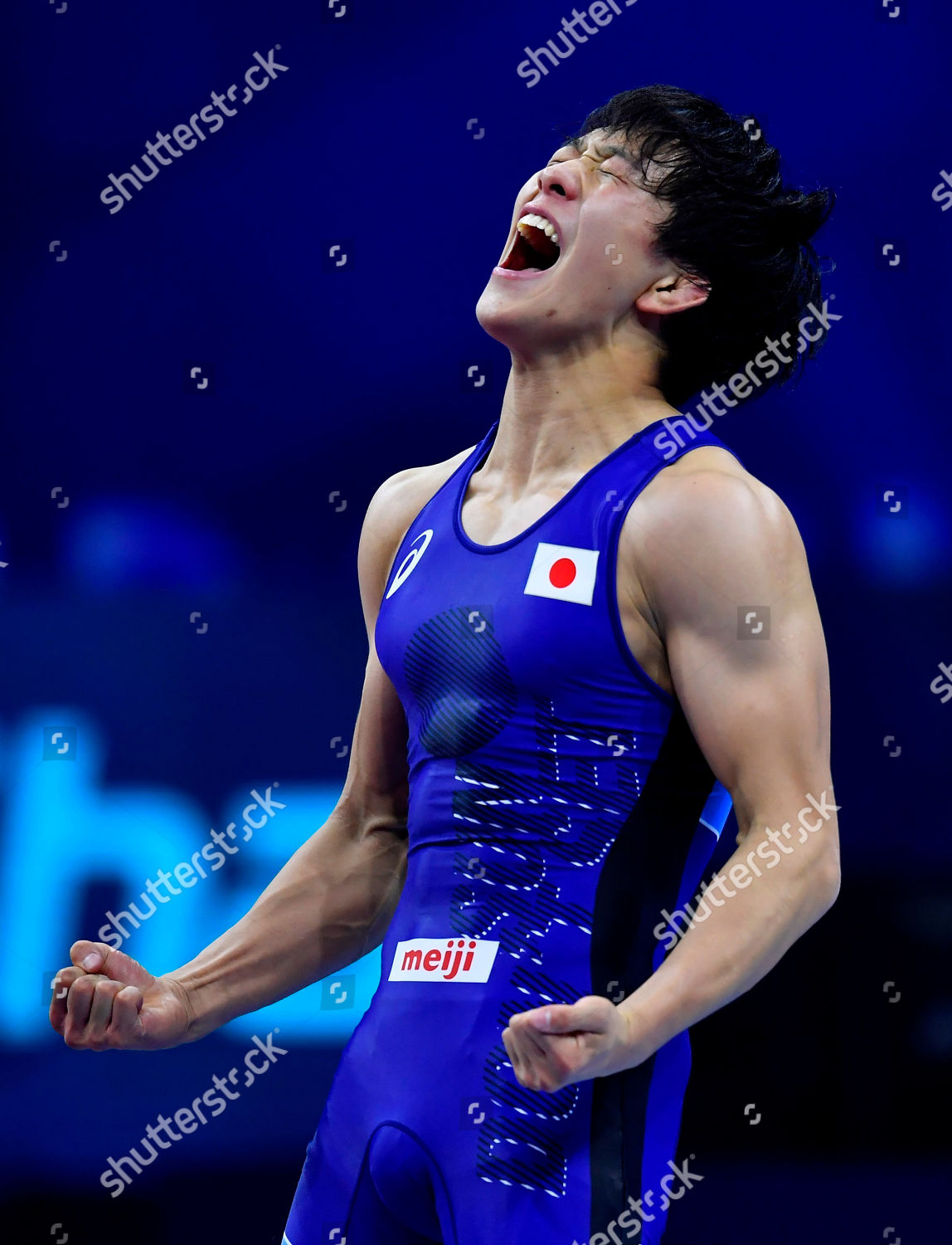 Takuto Otoguro Blue Japan Jubilates After Editorial Stock Photo - Stock ...