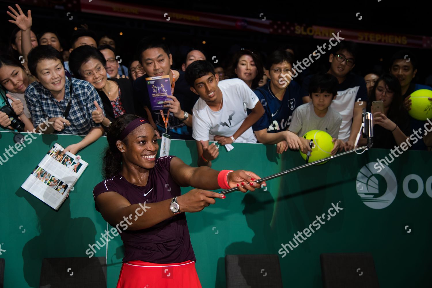 Sloane Stephens United States Celebrates Winning Editorial Stock Photo ...