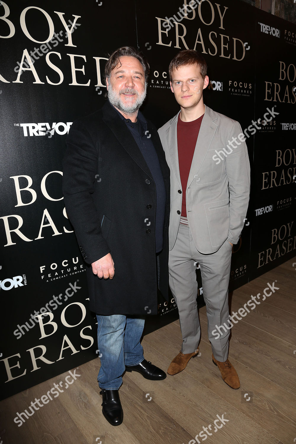 RUSSELL CROWE LUCAS HEDGES Editorial Stock Photo - Stock Image ...