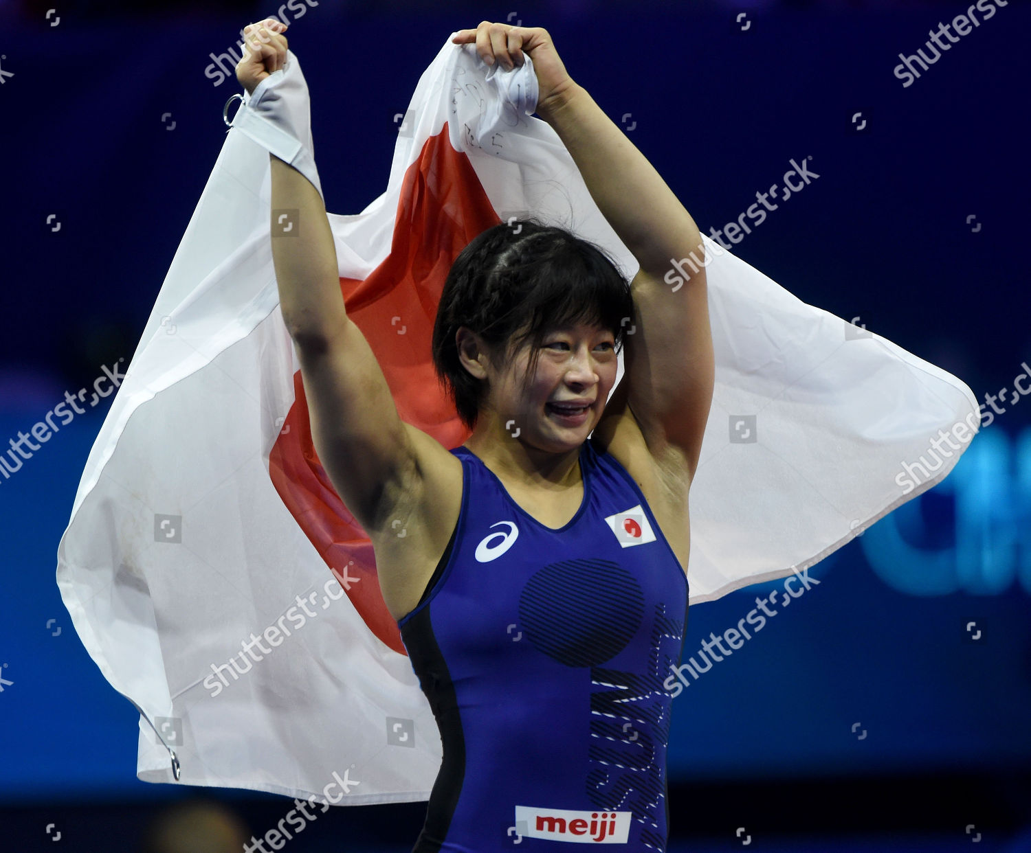 Mayu Mukaida Japan Celebrates Japanese Flag Editorial Stock Photo ...