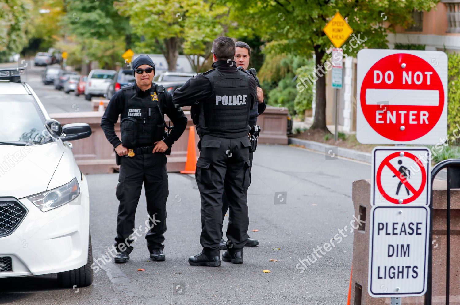 Uniformed Us Secret Service Officers Patrol Editorial Stock Photo ...