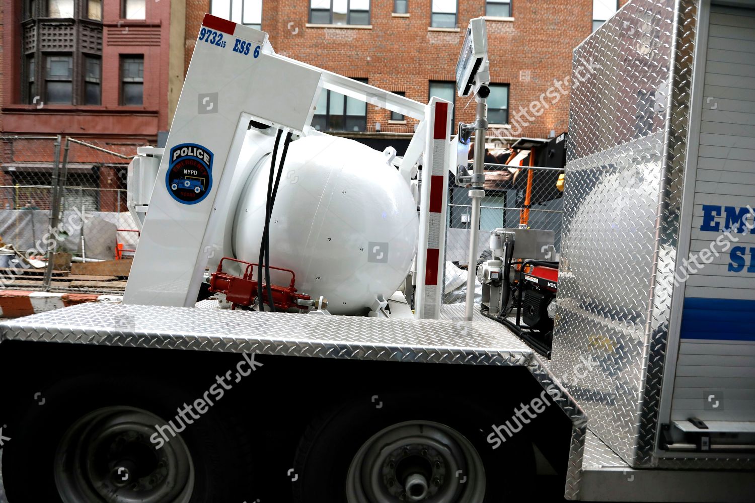 New York City Police Containment Vessel Editorial Stock Photo - Stock ...