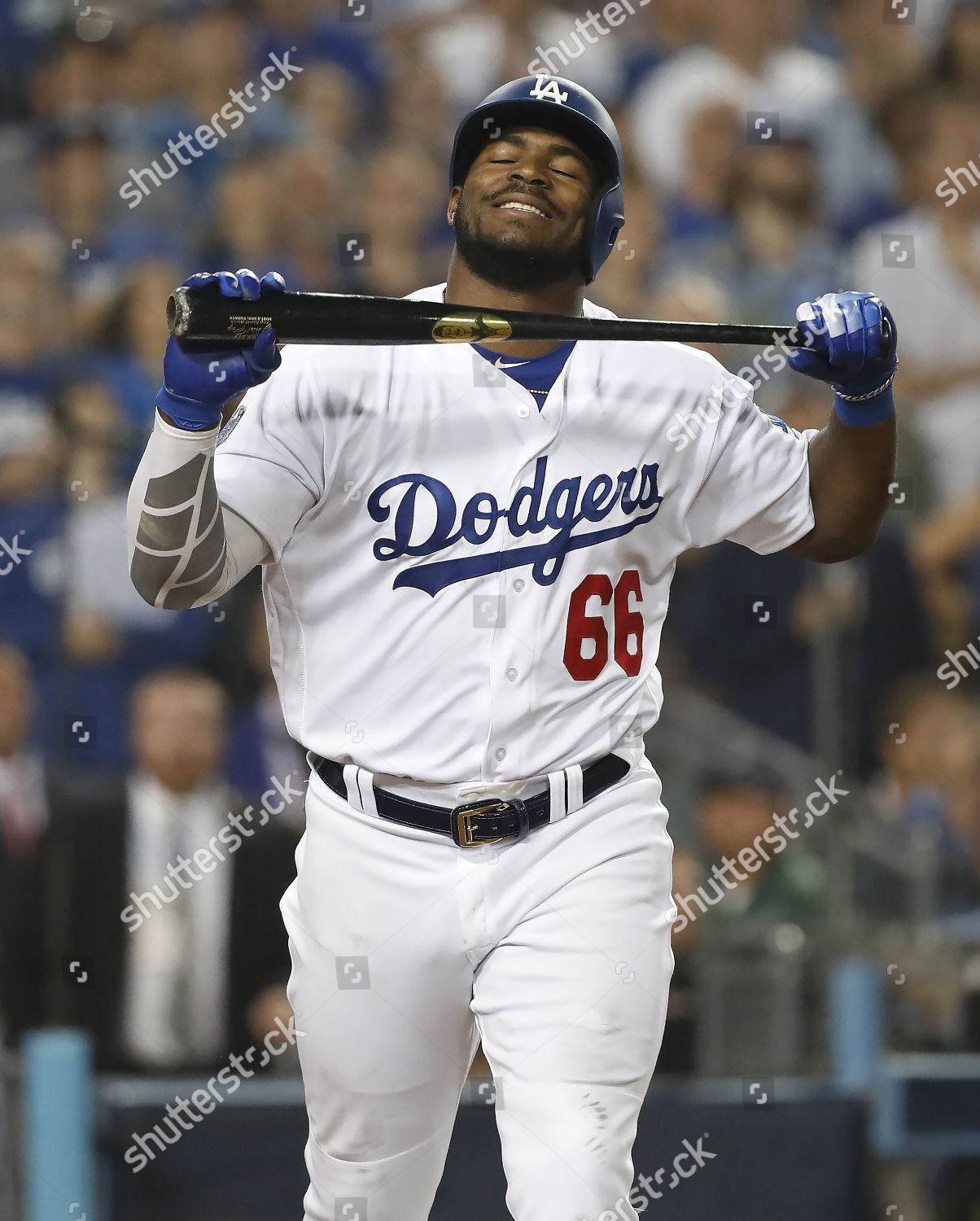 Los Angeles Dodger Batter Yasiel Puig Editorial Stock Photo - Stock ...