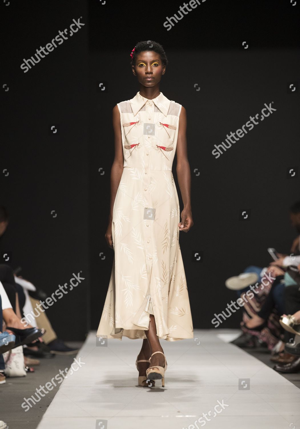 Model Presents Creation Dominican Designer Johanna Editorial Stock ...