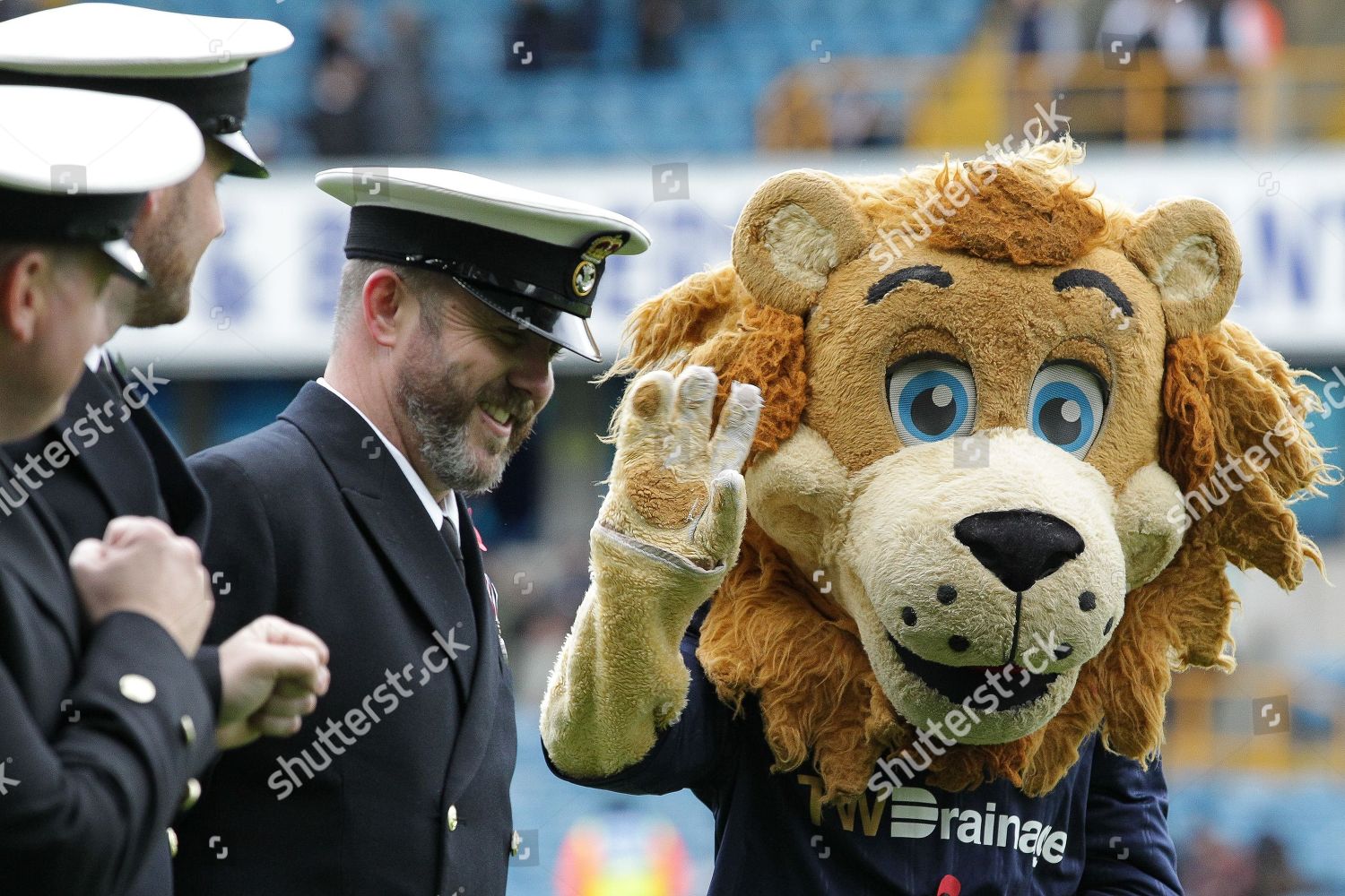 Servicemen Millwall Mascot Zampa Lion During Editorial Stock Photo ...