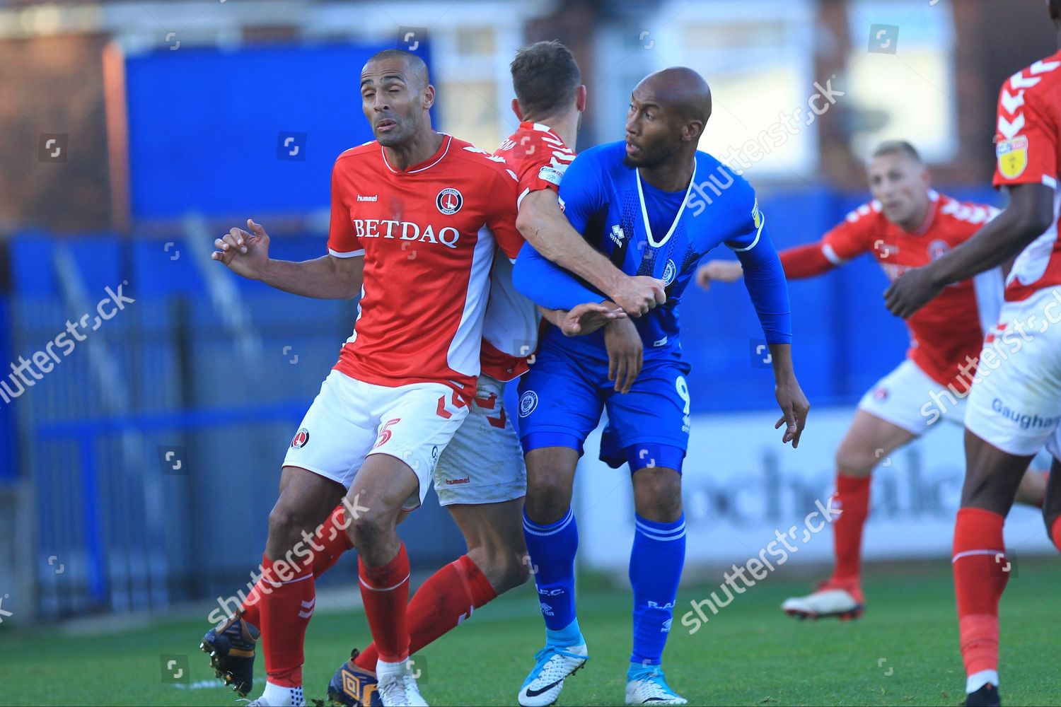 Darren Pratley Challenges Calvin Andrew During Editorial Stock Photo ...