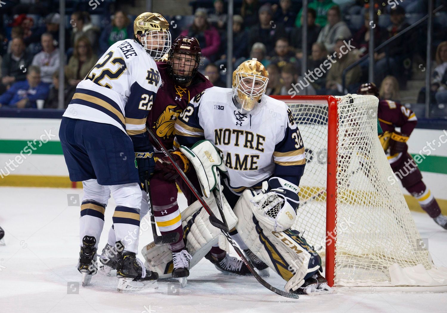 Notre Dame Goaltender Cale Morris 32 Editorial Stock Photo - Stock ...