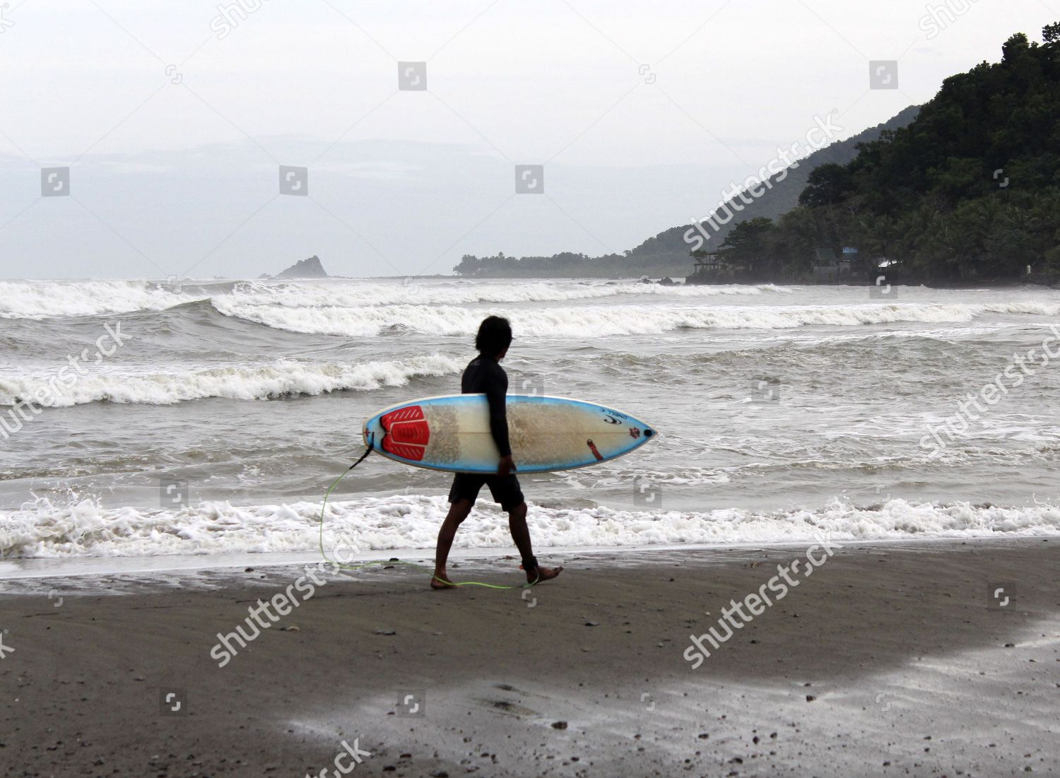Filipino Surfer Next Strong Waves Brought Editorial Stock Photo - Stock ...