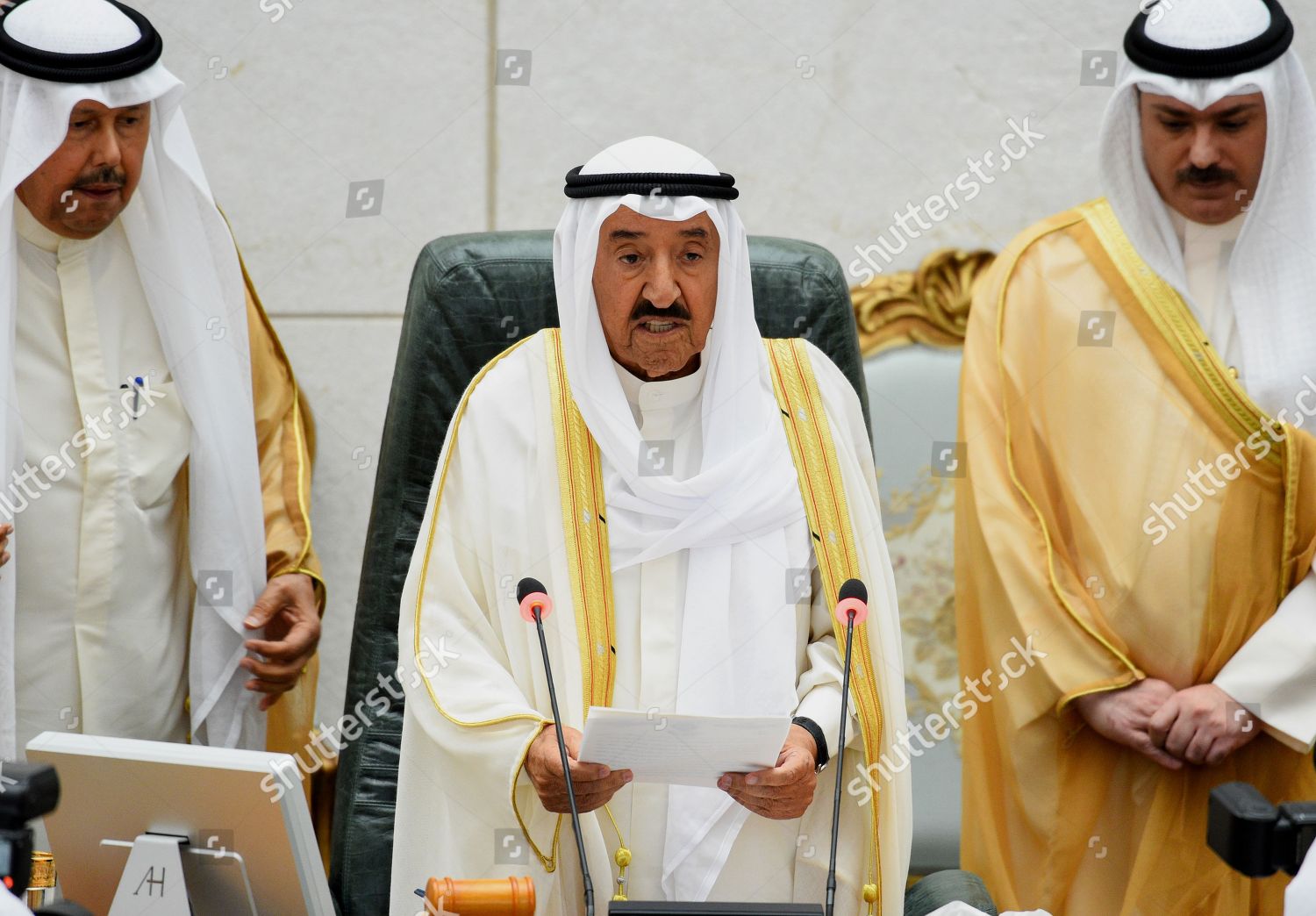 KUWAITI EMIR SHEIKH SABAH AL-AHMED AL-SABAH Editorial Stock Photo ...