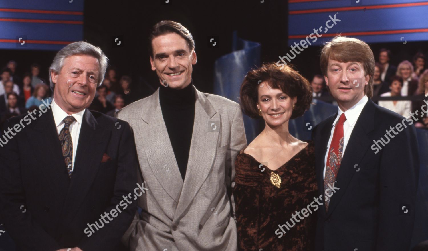 Michael Aspel Jeremy Irons Francesca Annis Editorial Stock Photo ...