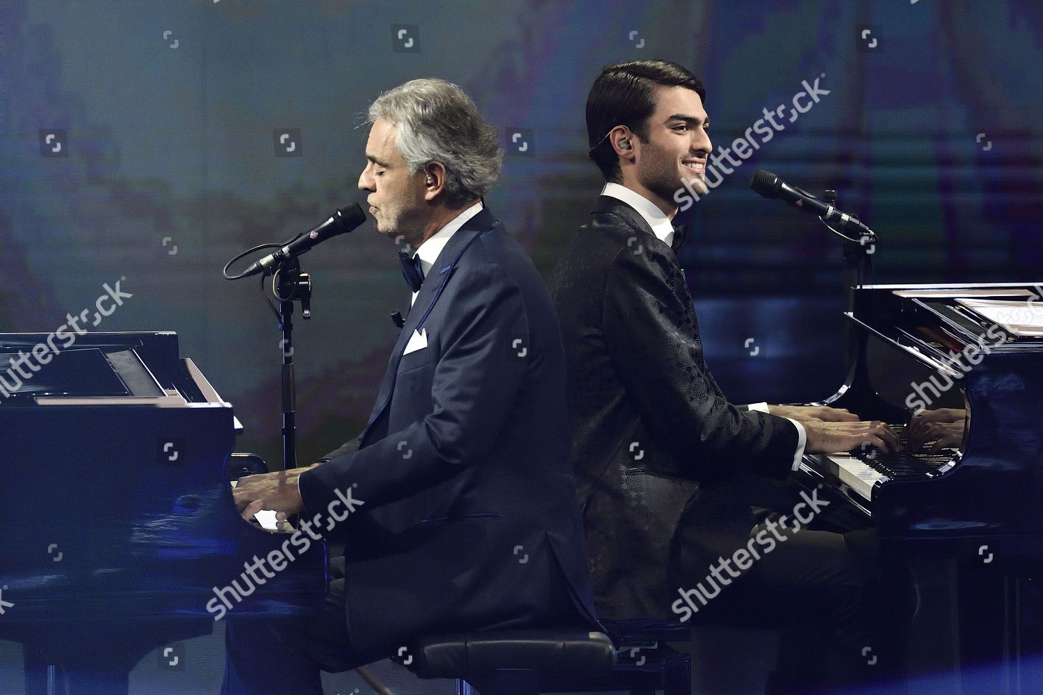 Andrea Bocelli Son Matteo Bocelli Editorial Stock Photo - Stock Image ...