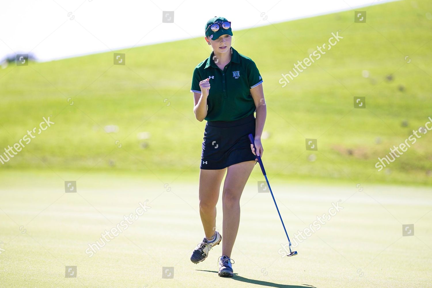 Hawaii Golfer Megan Ratcliffe Celebrates Her Editorial Stock Photo ...