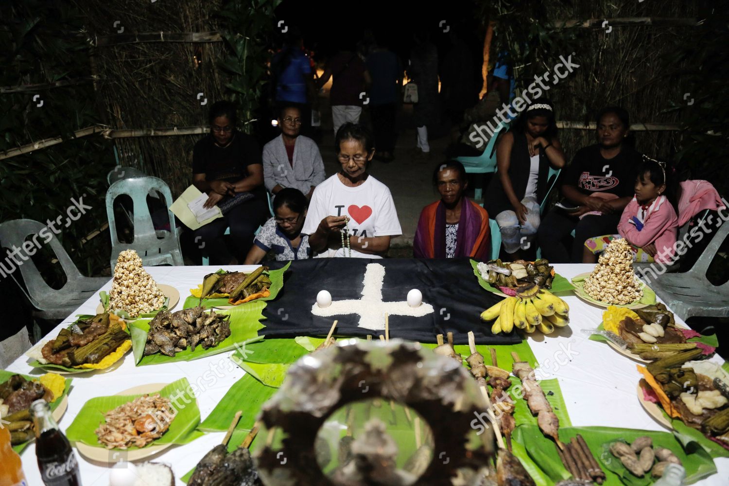 Members Filipino Ethnolinguistic Groop Ilocano Pray Editorial Stock ...