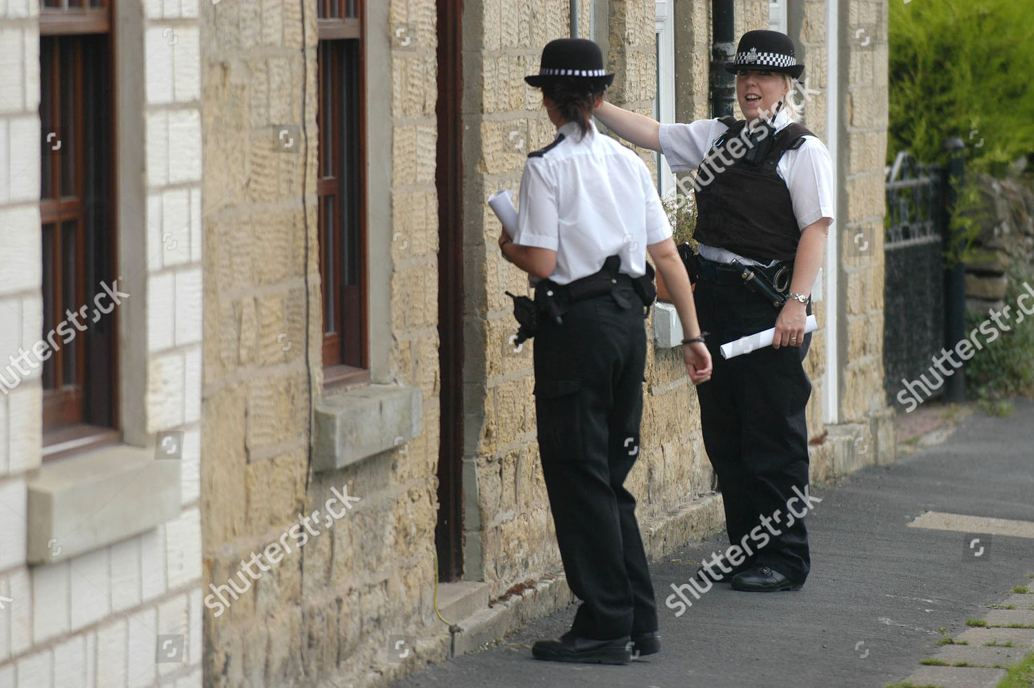 Police Knocking On Doors Houses Ask Editorial Stock Photo - Stock Image ...