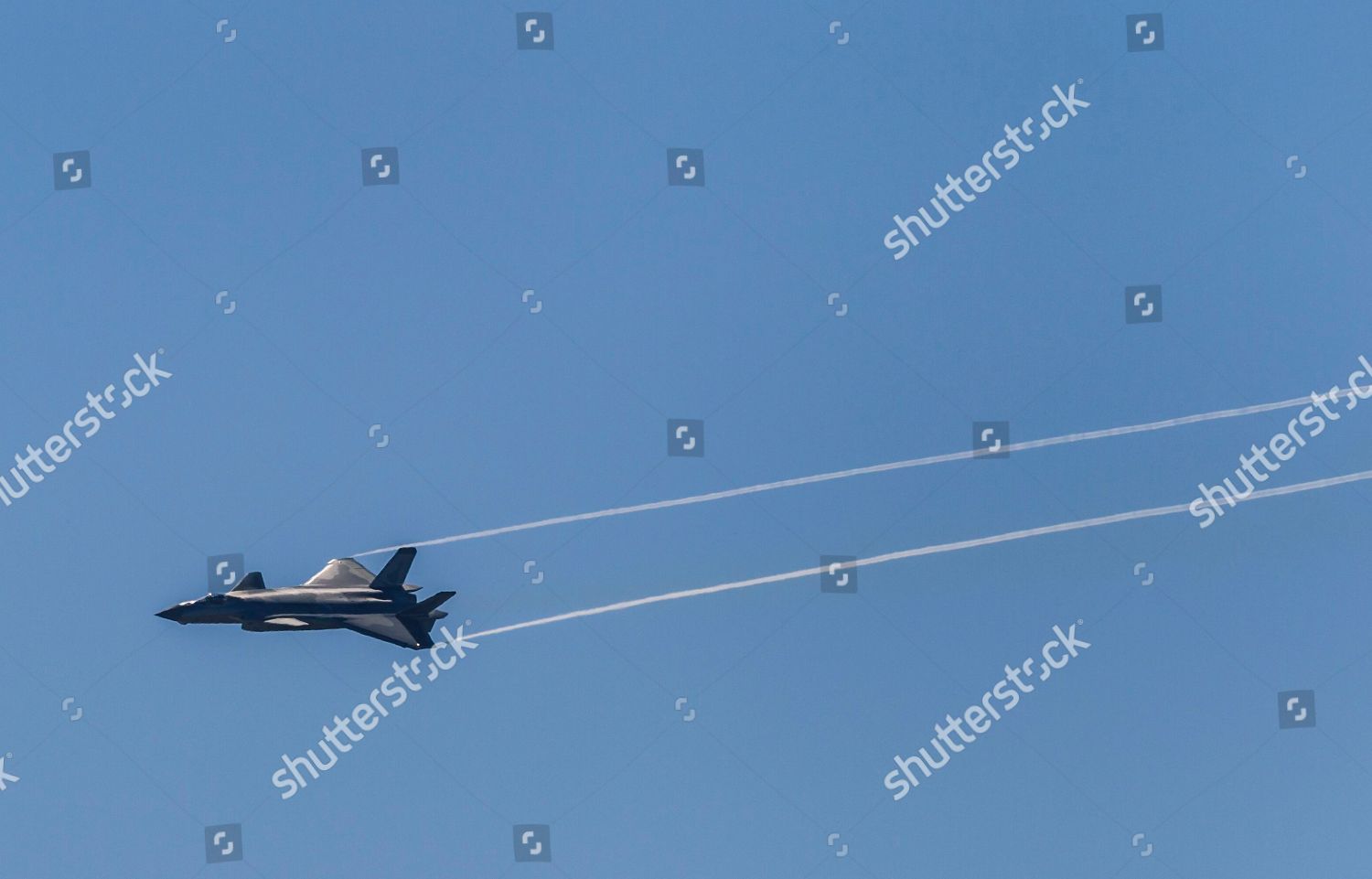 Chinese J20 Chengdu Stealth Fighter Jet Editorial Stock Photo - Stock ...