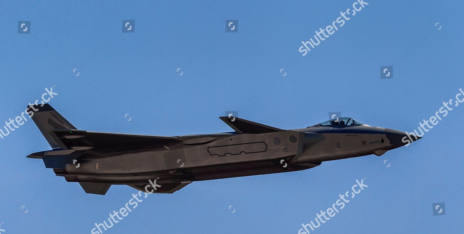Chinese J20 Chengdu Stealth Fighter Jet Editorial Stock Photo - Stock ...