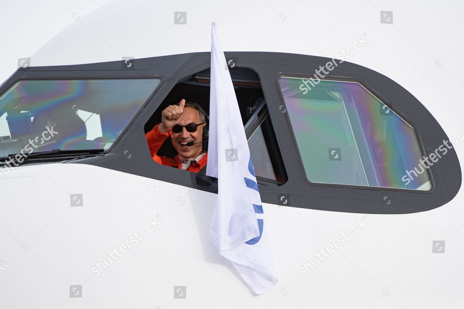 Airbus Experimental Pilot Francois Barre Waves Editorial Stock Photo ...
