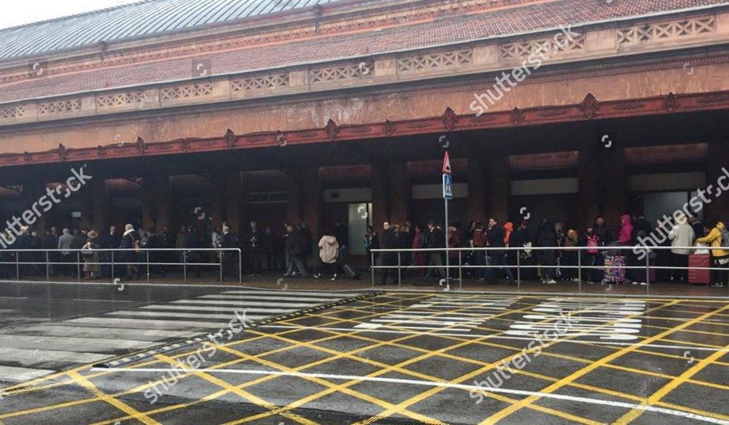 Passengers Queue Outside Ave High Speed Editorial Stock Photo - Stock ...