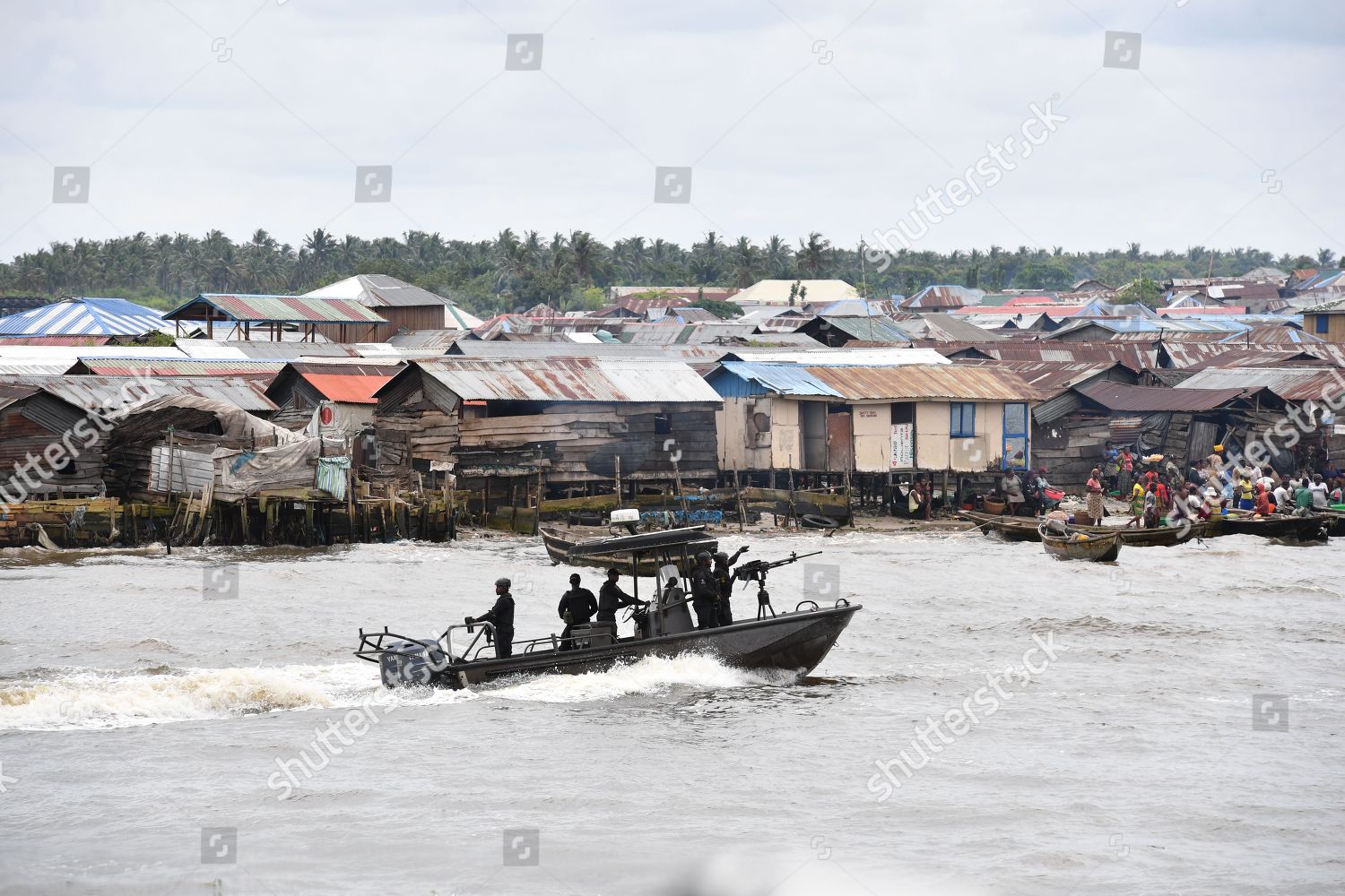 Boat Lagos Naval Berths Editorial Stock Photo - Stock Image | Shutterstock