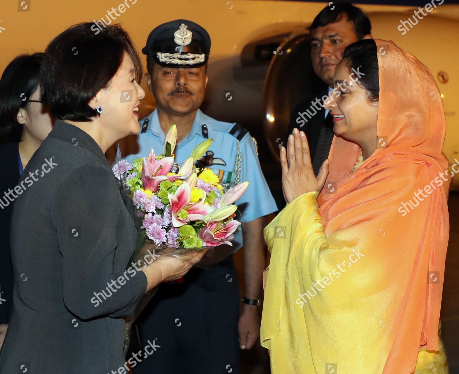 South Koreas First Lady Kim Jungsook Editorial Stock Photo - Stock ...