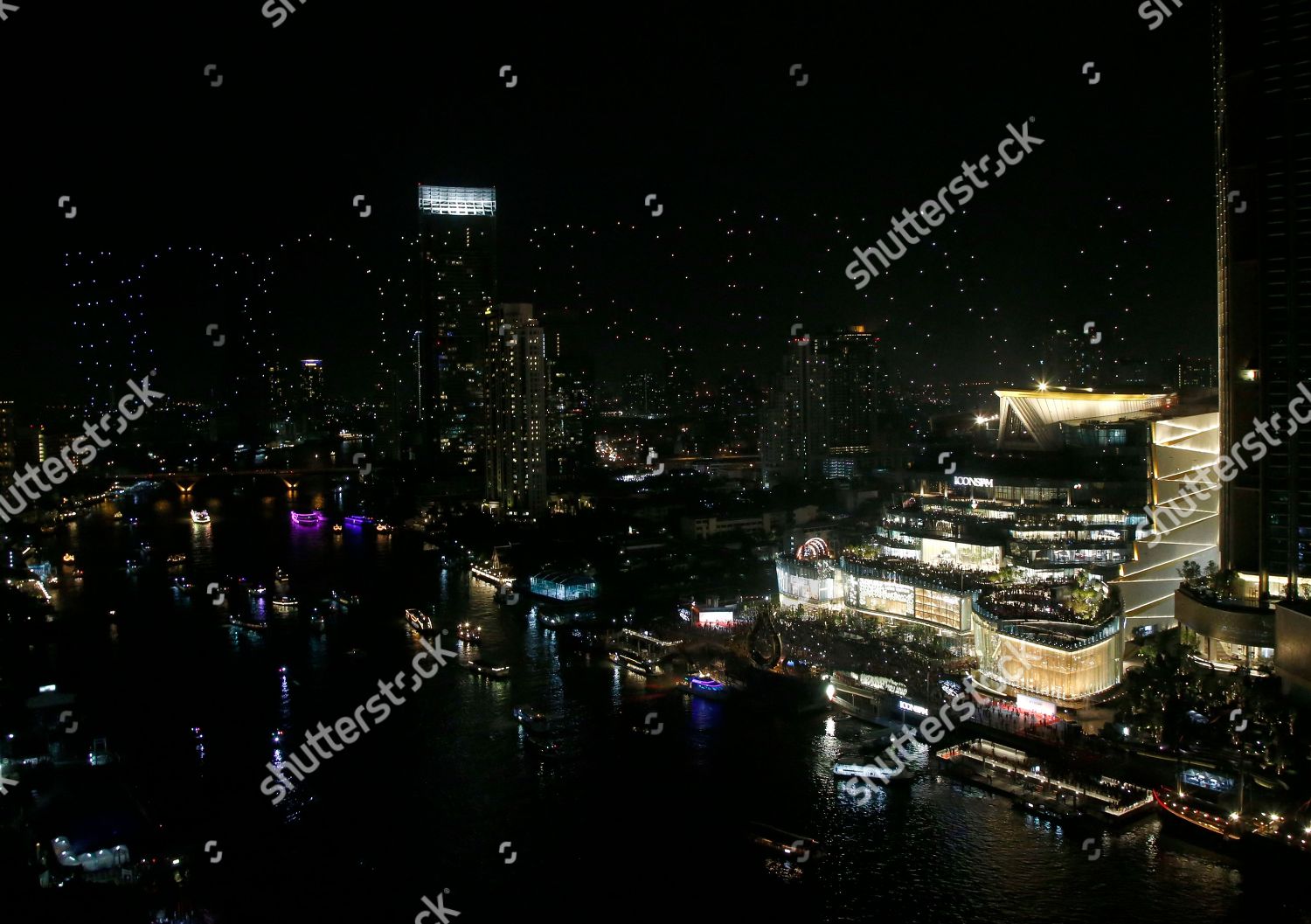 Shopping Complex Iconsiam Illuminated During Opening Editorial Stock ...