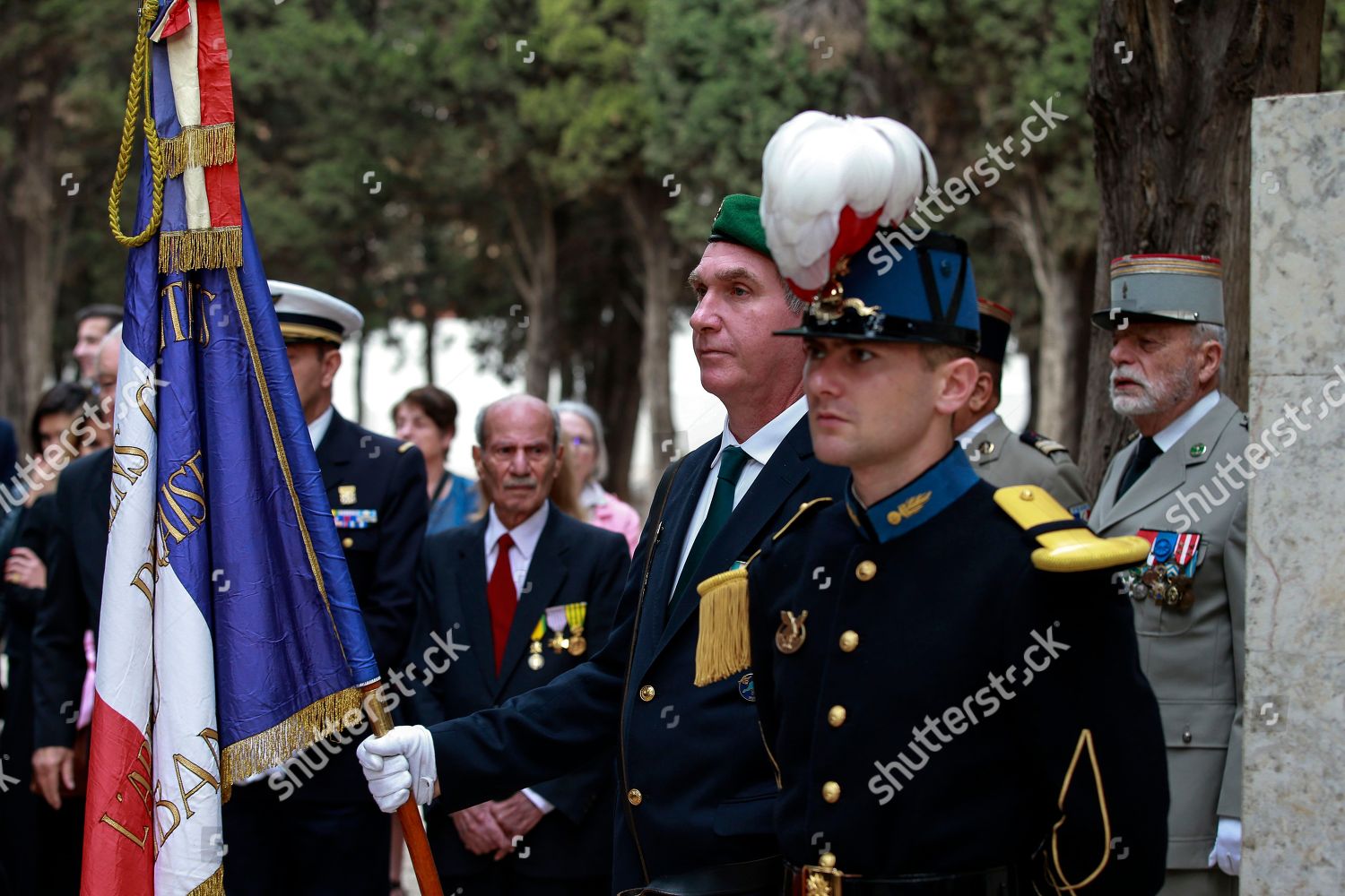 French Soldiers Stand Attention Honor French Editorial Stock Photo ...