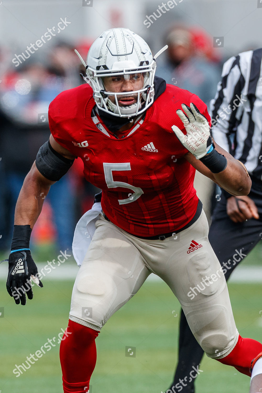 Lincoln Ne Us Nebraska Cornhuskers Linebacker Editorial Stock Photo ...