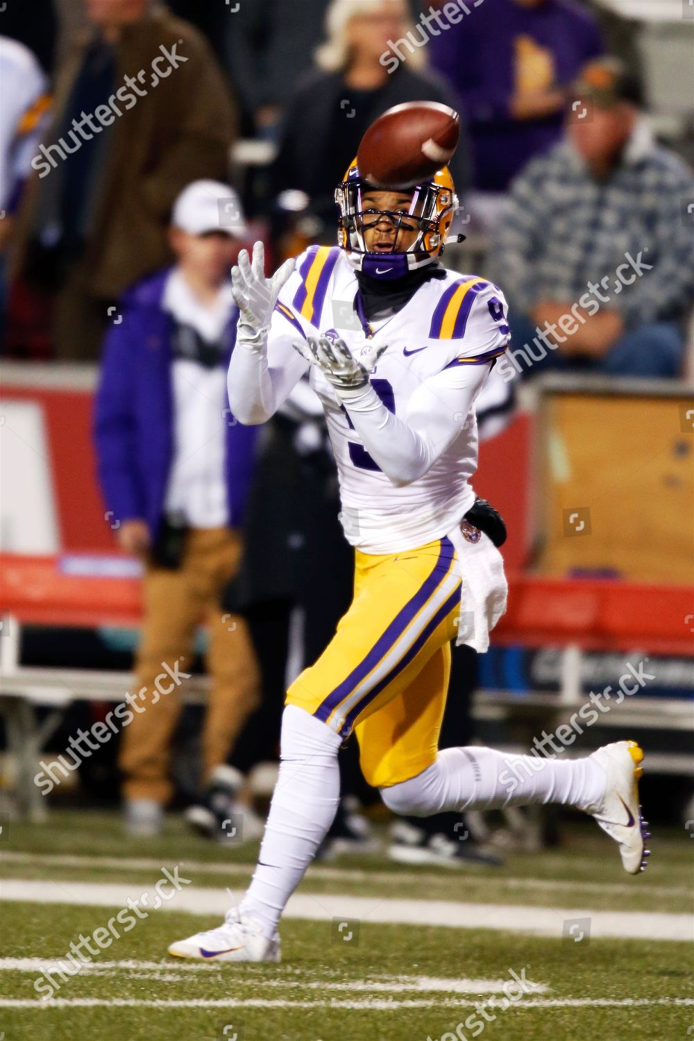 Grant Delpit 9 Lsu Safety Eyes Editorial Stock Photo - Stock Image ...
