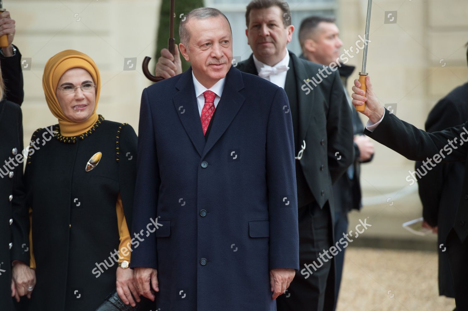 Turkish President Recep Tayyip Erdogan Wife Editorial Stock Photo ...