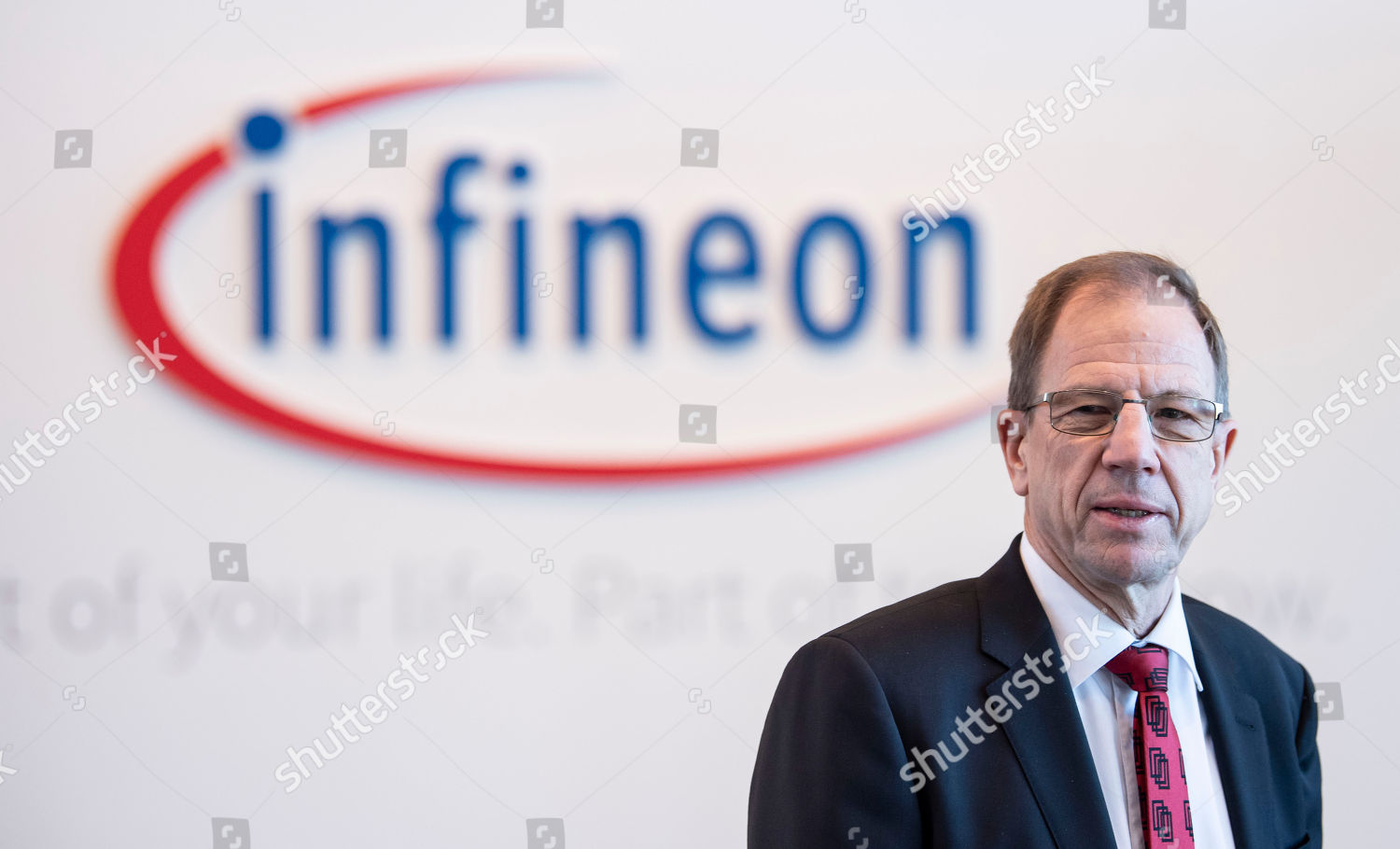 Infineon Ceo Reinhard Ploss Stands Front Editorial Stock Photo - Stock ...