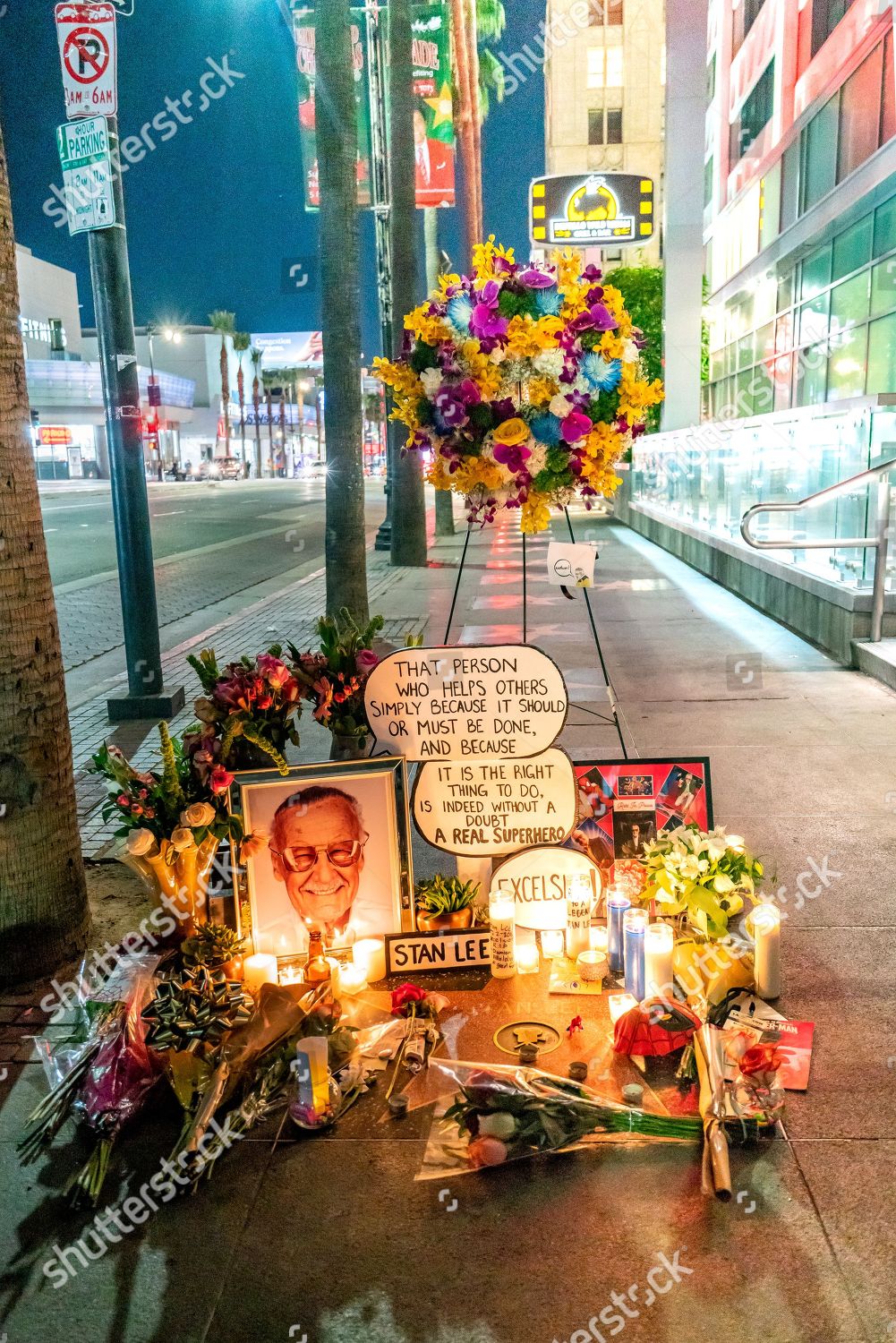 Fans Gather Stan Lees Star On Editorial Stock Photo - Stock Image ...