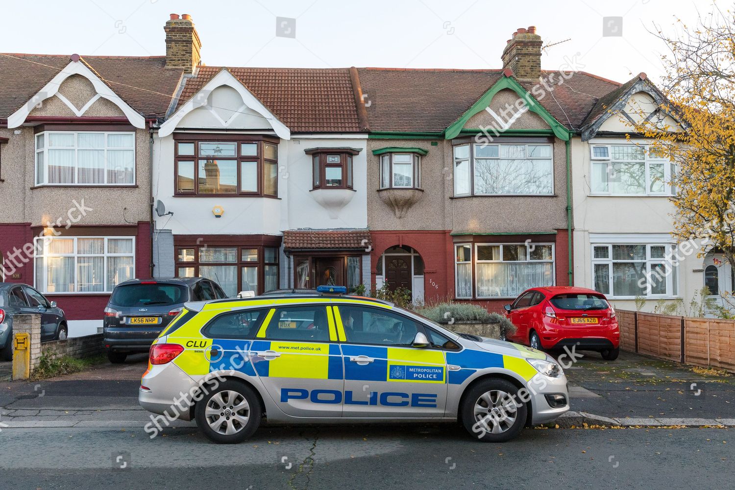Police Car Outside House Applegarth Drive Editorial Stock Photo - Stock ...