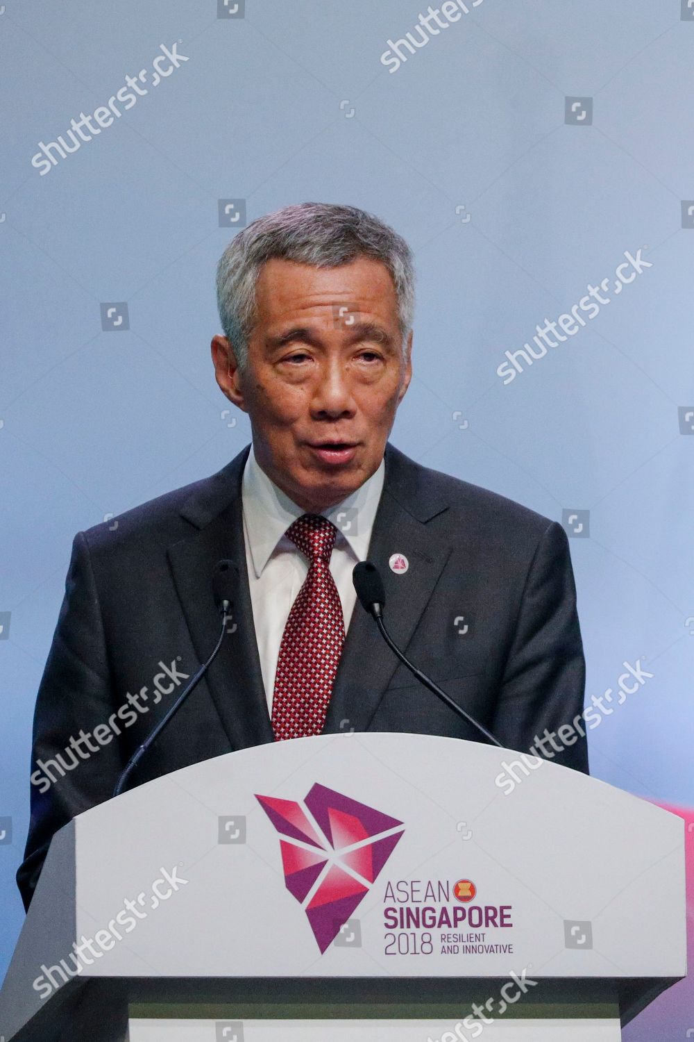 Singapores Prime Minister Lee Hsien Loong Editorial Stock Photo - Stock ...