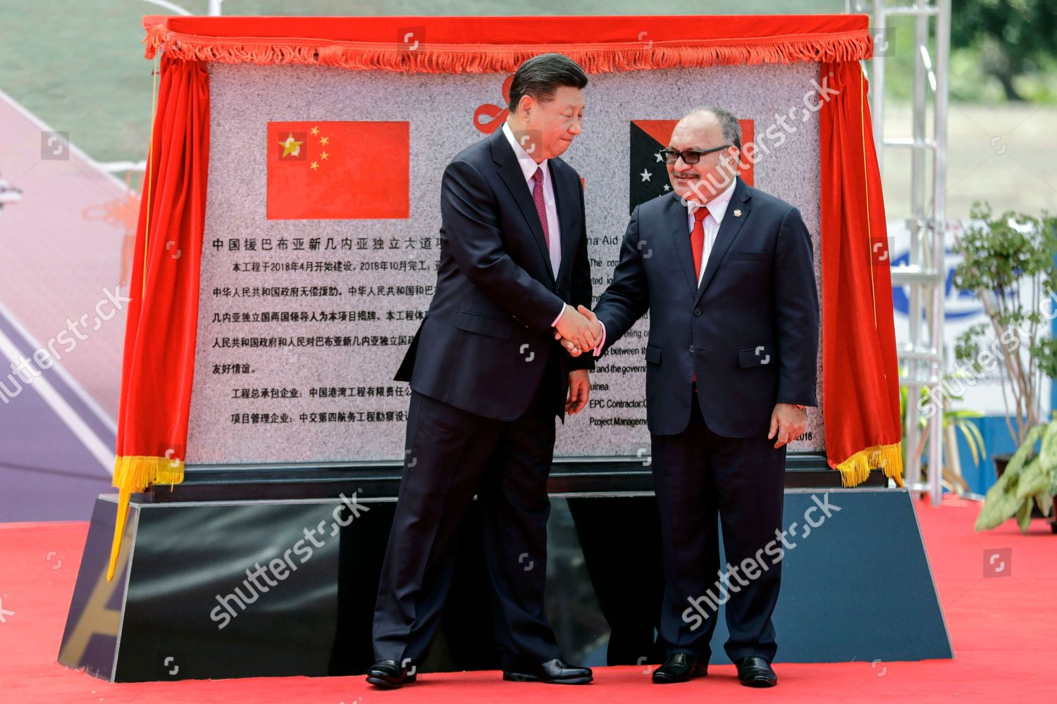Chinese President Xi Jinping L Papua Editorial Stock Photo - Stock ...