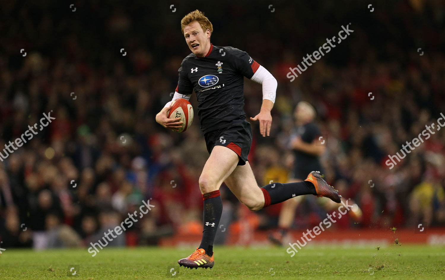 Rhys Patchell Wales Runs Score Try Editorial Stock Photo - Stock Image ...