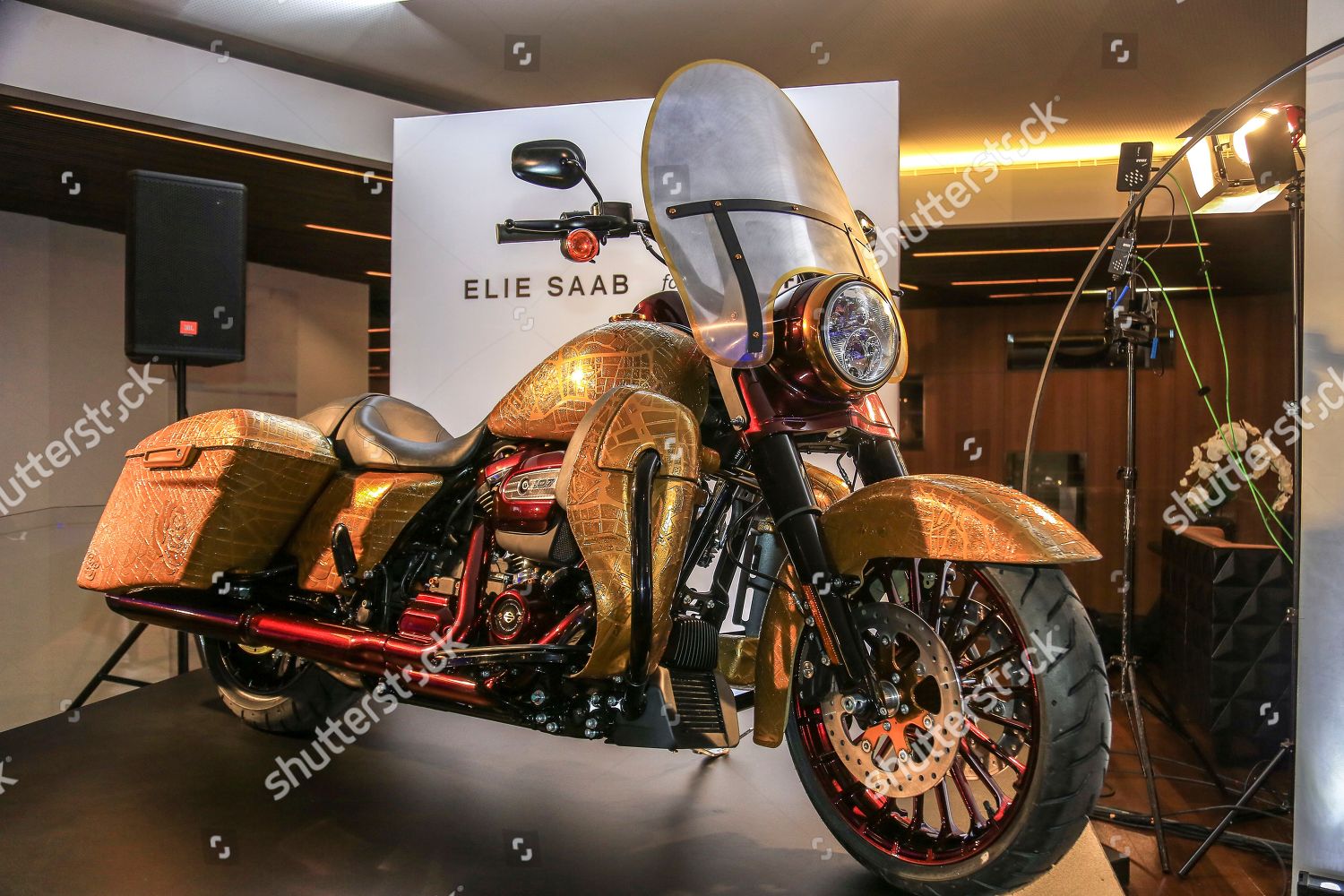 Harleydavidson Motorcycle Custom Designed By Lebanese Editorial Stock ...