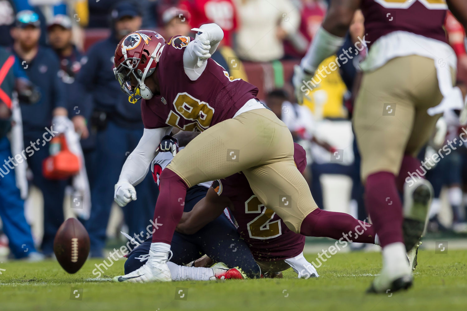 Washington Redskins Linebacker Cassanova Mckinzy 58 Editorial Stock ...